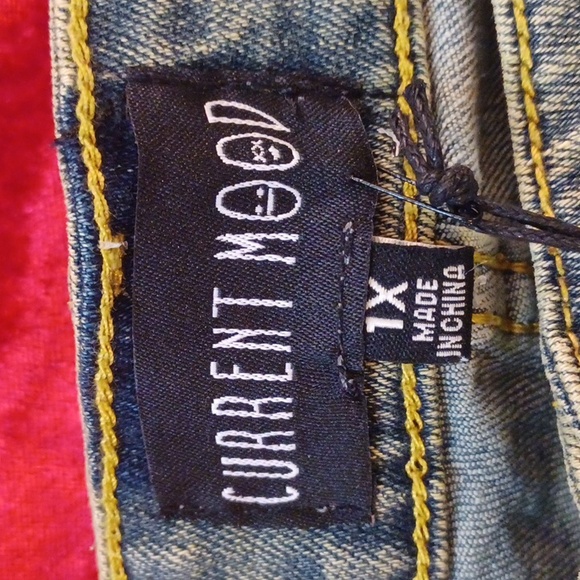 Current Mood | Jeans | Dollskill Current Mood X Fea Sightings Wide Leg Jeans Airbrushed Fairy ...